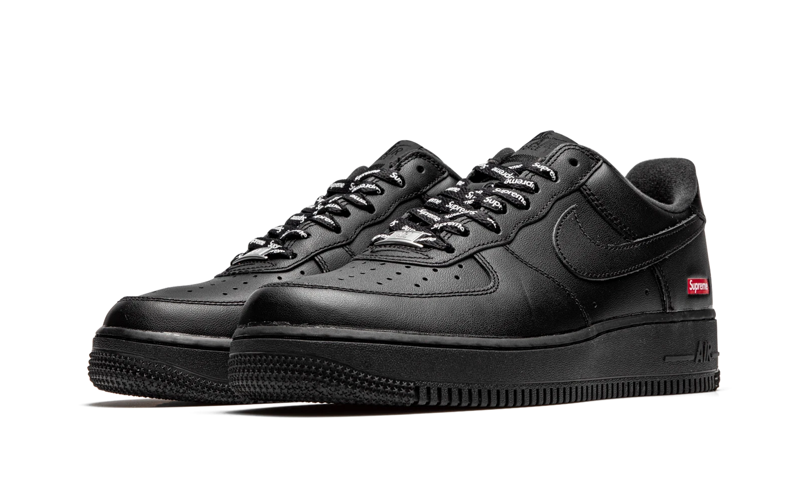 Nike Air Force 1 Low "Supreme - Mini Box Logo Black" (Men), Size US 8W ...