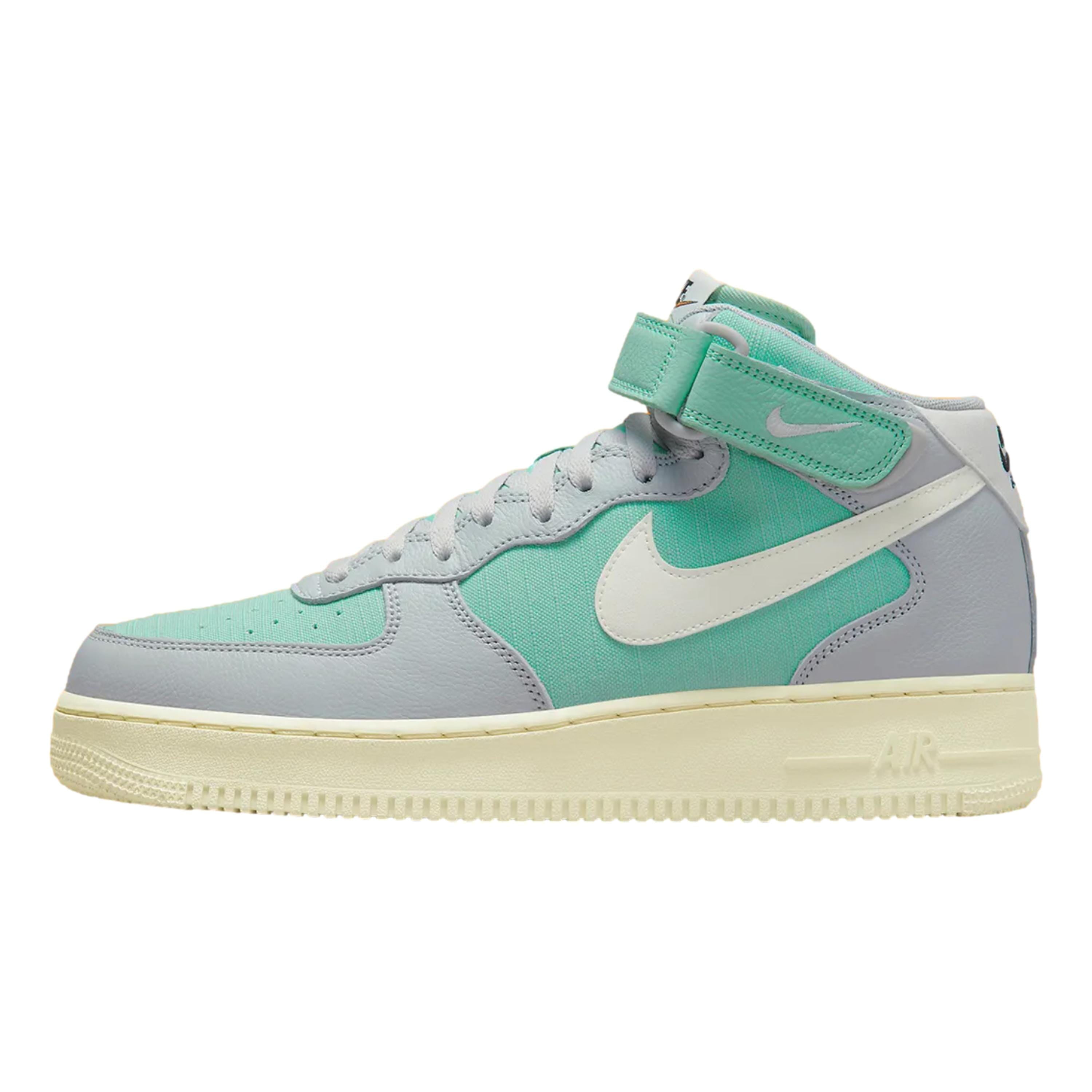 Nike Air Force 1 Mid '07 LX Grey Fog/Sail-Enamel Green DQ8766-002 Men's ...