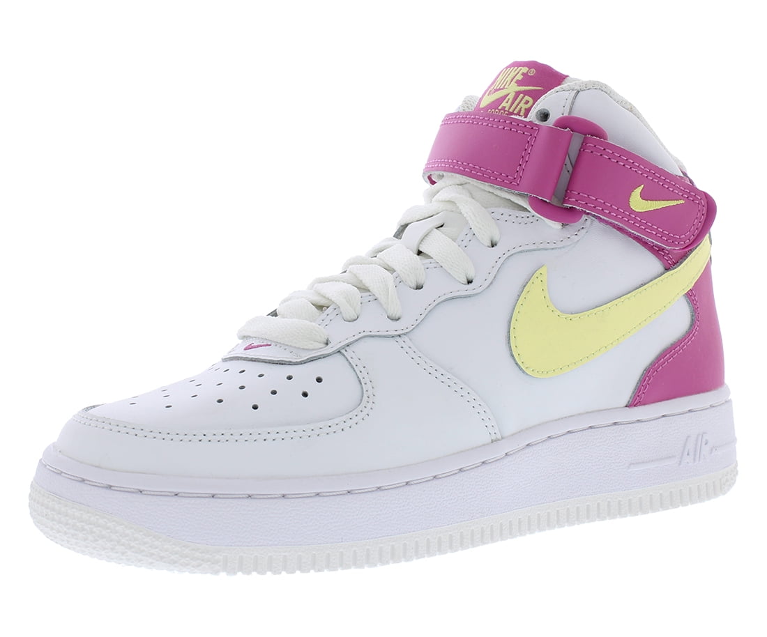 Nike Air Force 1 Mid GS Girls Shoes Size 3.5, Color: Summit White ...