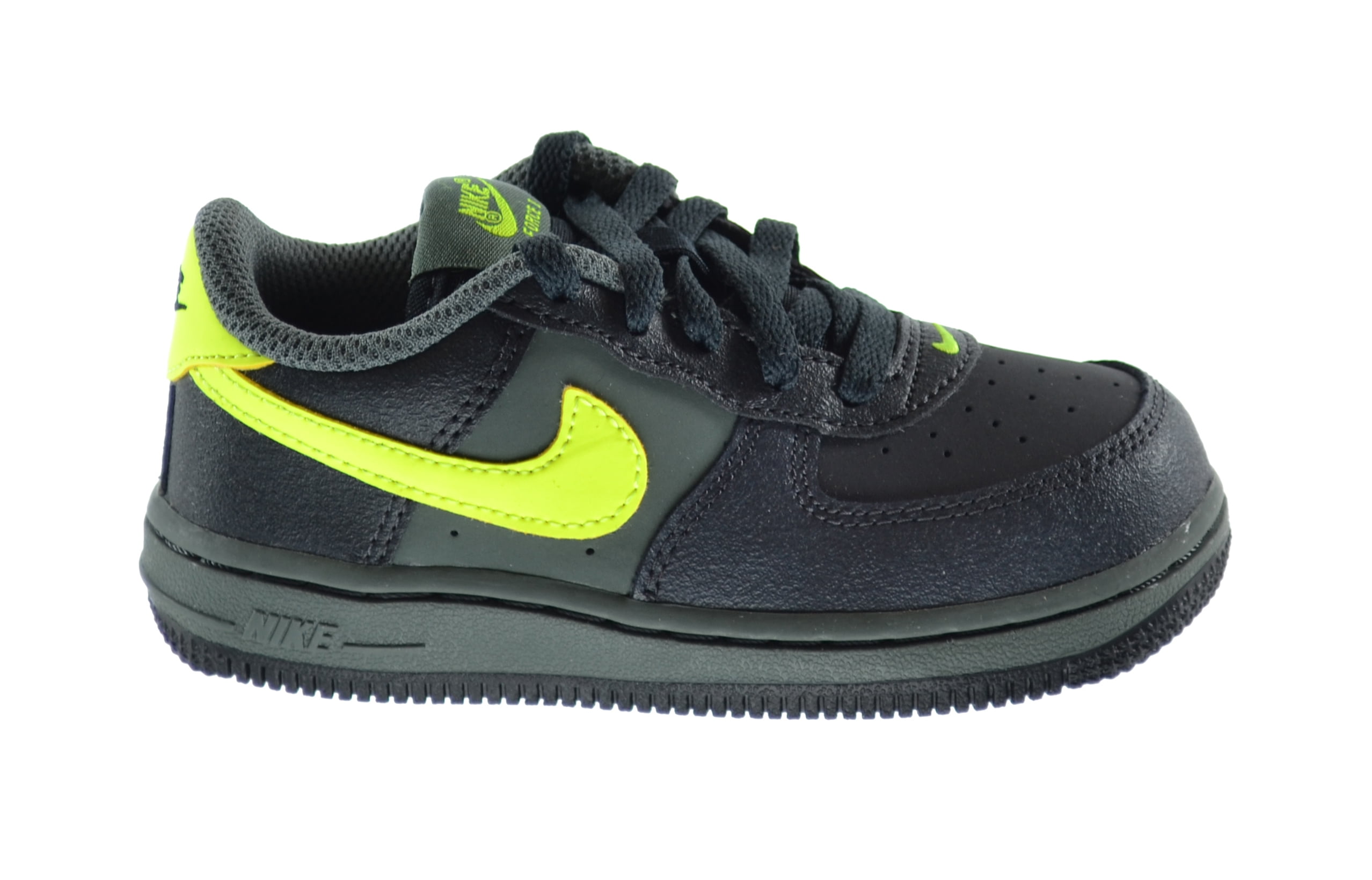 Nike Air Force 1 (TD) Baby Toddlers Sneakers Black Pine/Volt-Dark Green ...