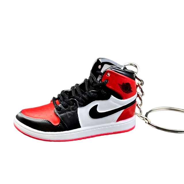Nike Air Jordan 3D Mini Shoe Keychain - Grey Collectible Keyring for ...