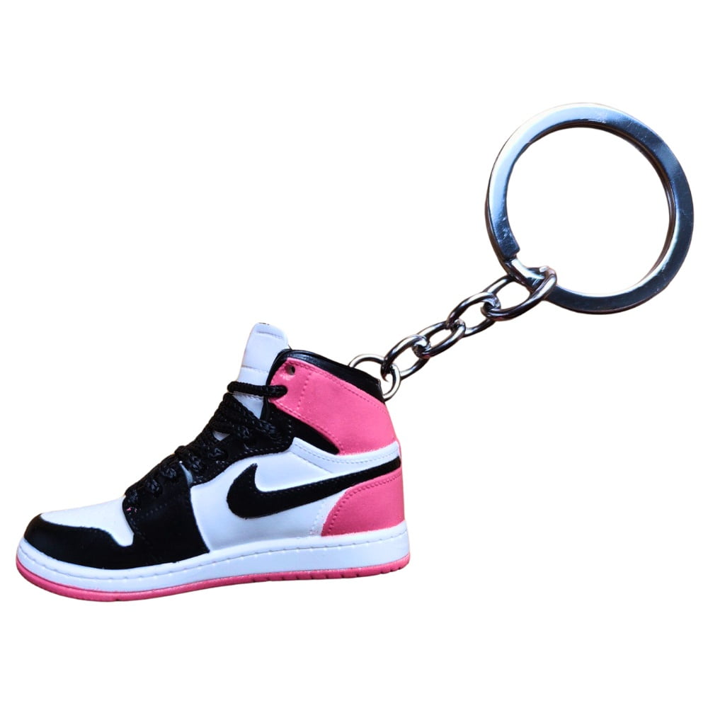 Nike Air Keychain Black/Pink Mini 3D AJ1 Sneaker Inspired Shoe Keychain ...