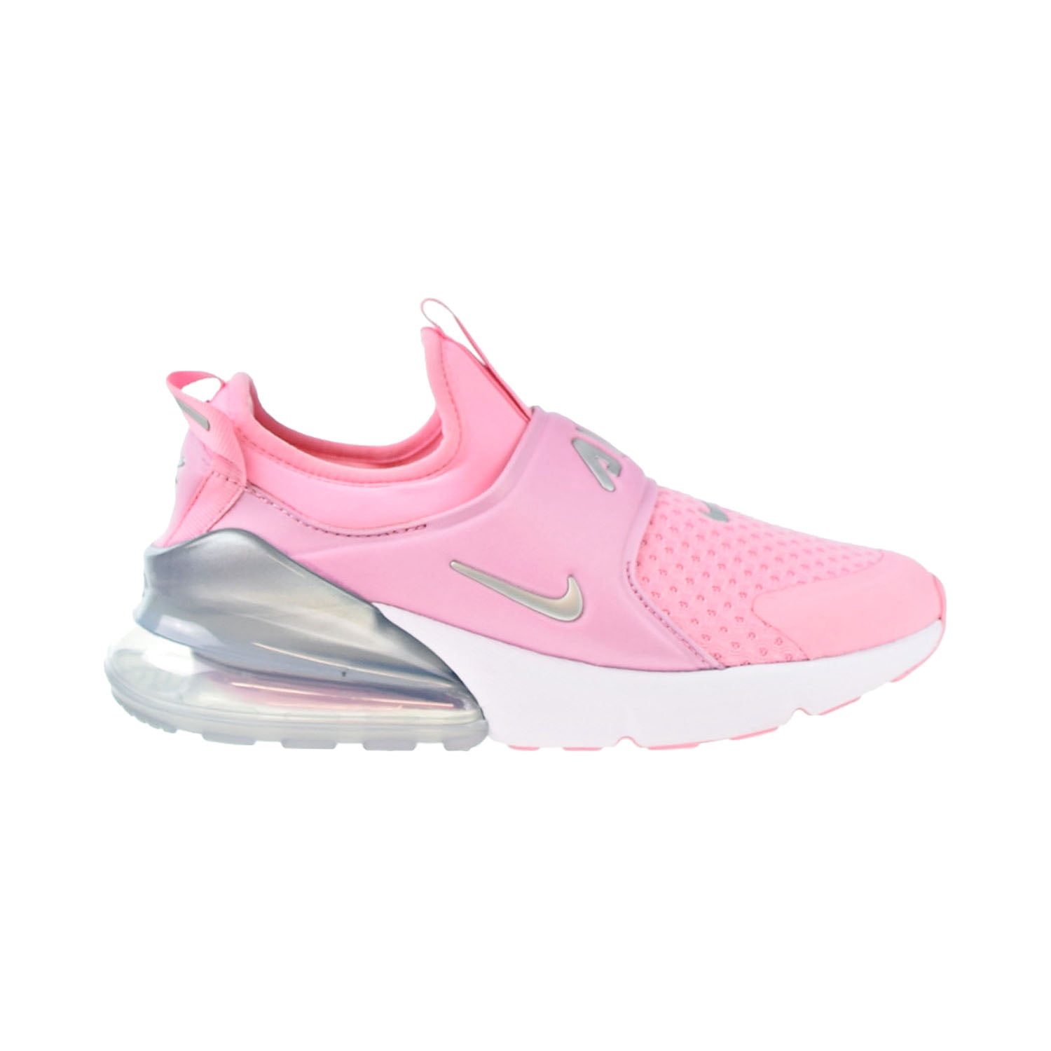 Nike Air Max 270 Extreme (GS) Big Kids' Shoes Pink-Metalic Silver White ...