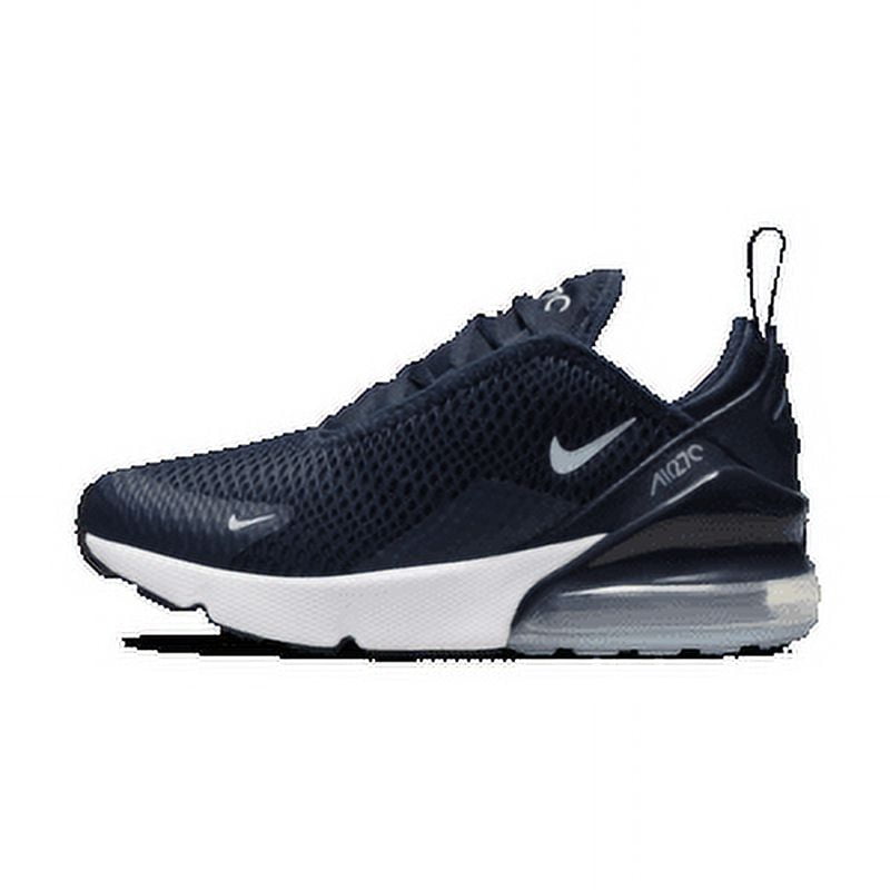 Nike Air Max 270 Little Kids' Shoe Color: Obsidian/White/White/Cobalt ...