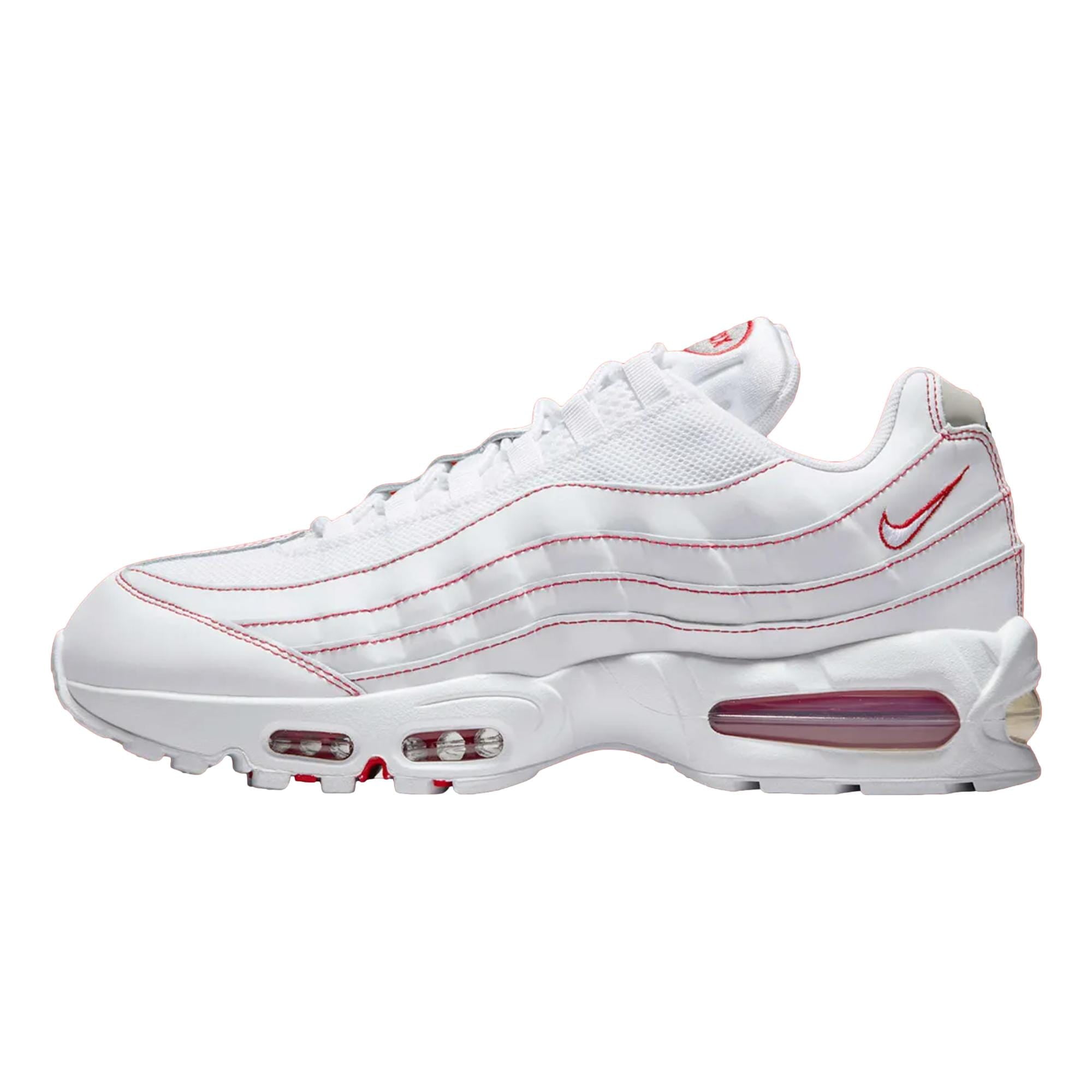Nike Air Max 95 OG White / White - University Red IB7936-100 Men's Size ...