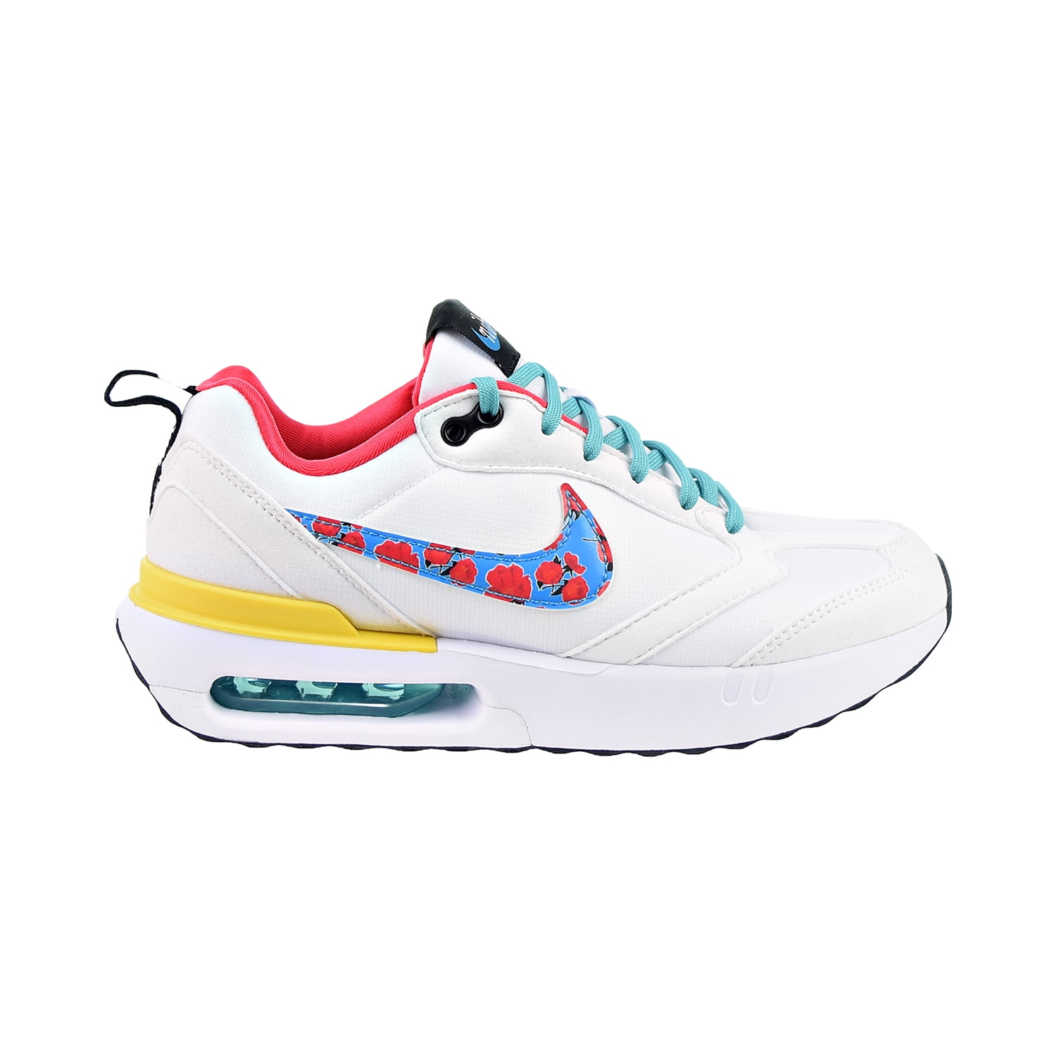 Nike Kids Air Max Dawn Girls Running Shoes, Size 6, White/Multi-Colored ...