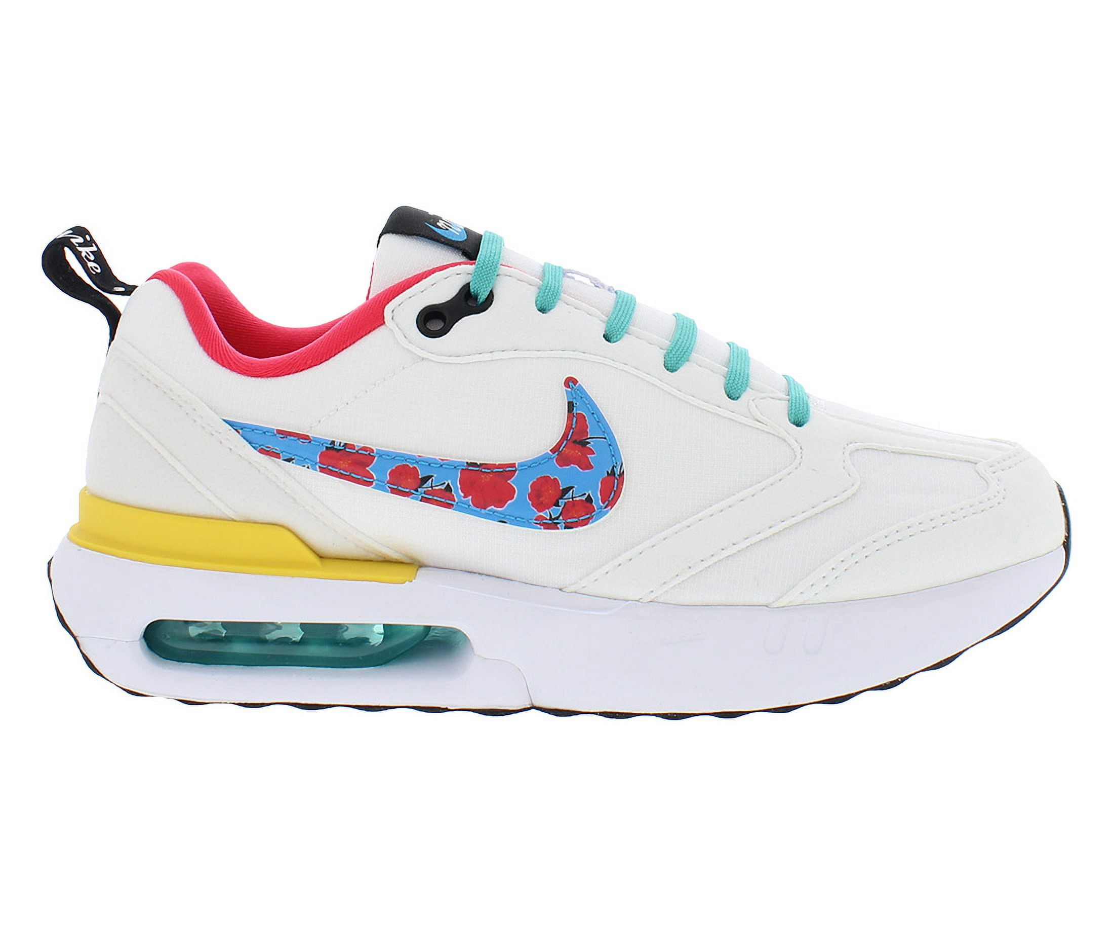 Nike Air Max Dawn Girls Run Shoes, Size 7, White/Multi-Colored, Durable ...