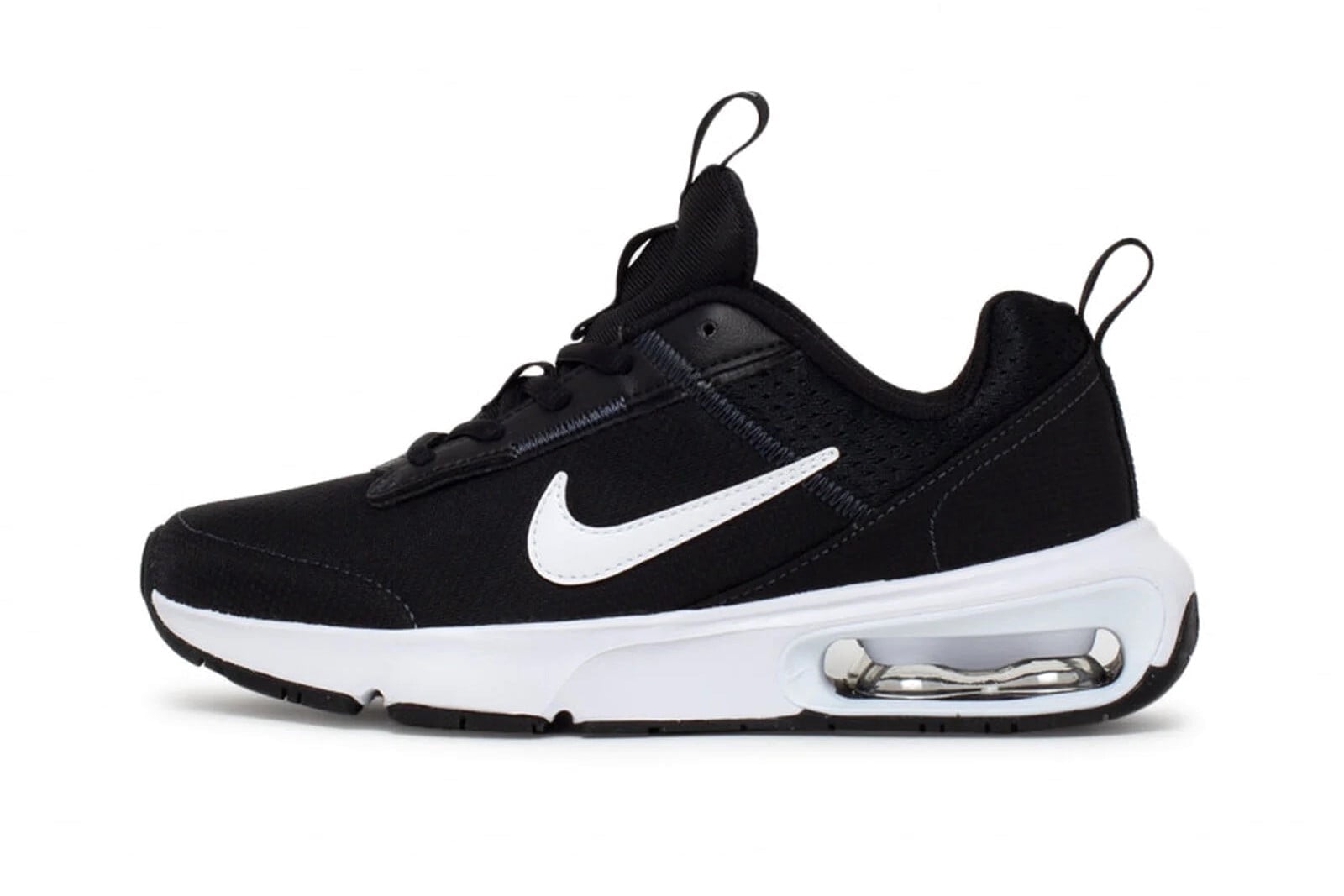 Nike Air Max Intrlk 75 Little Kids' Shoes Color: Black White Gray Size ...