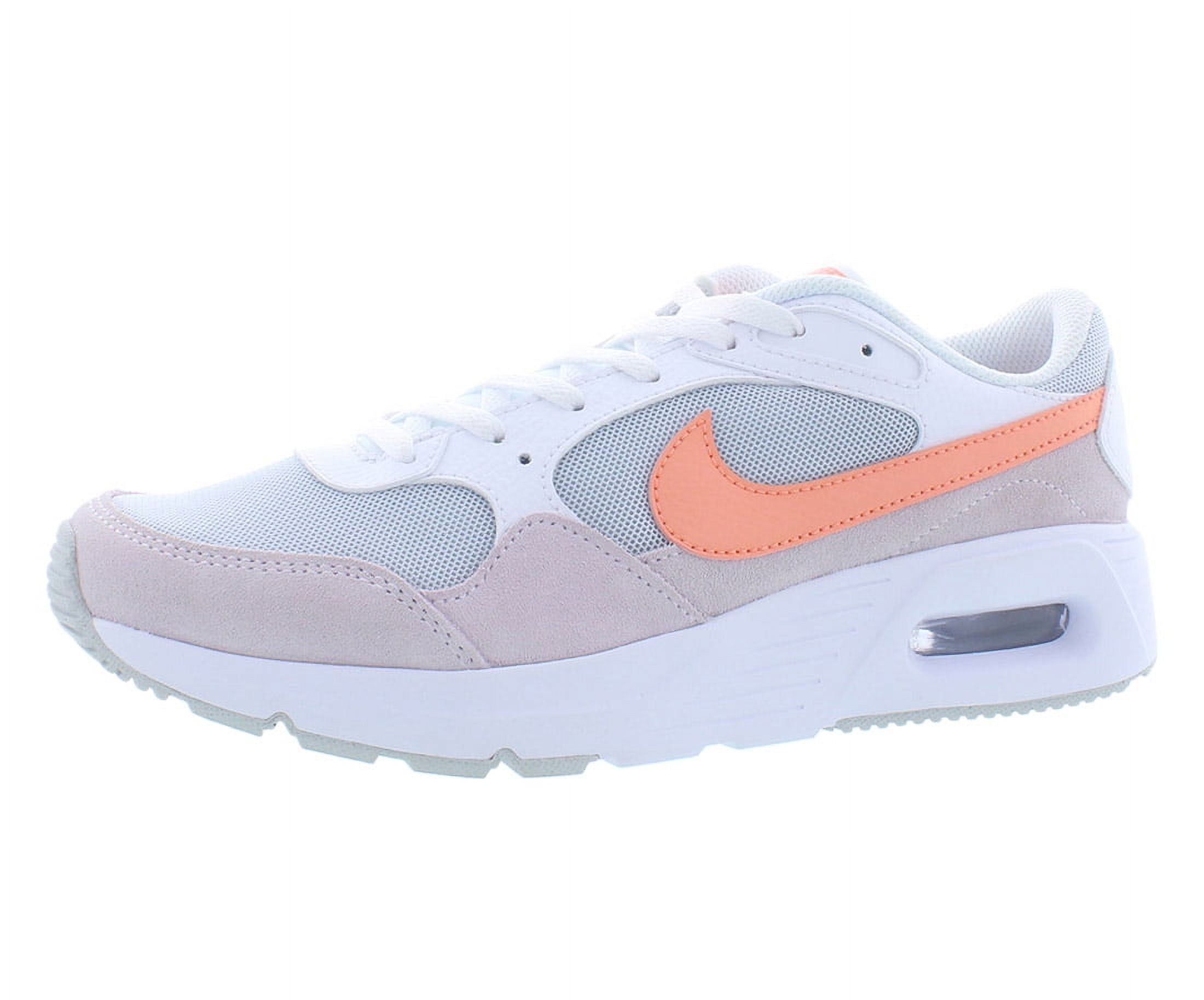 Nike Air Max SC Casual Running Shoe for Girls, Size 4, White/Orange ...