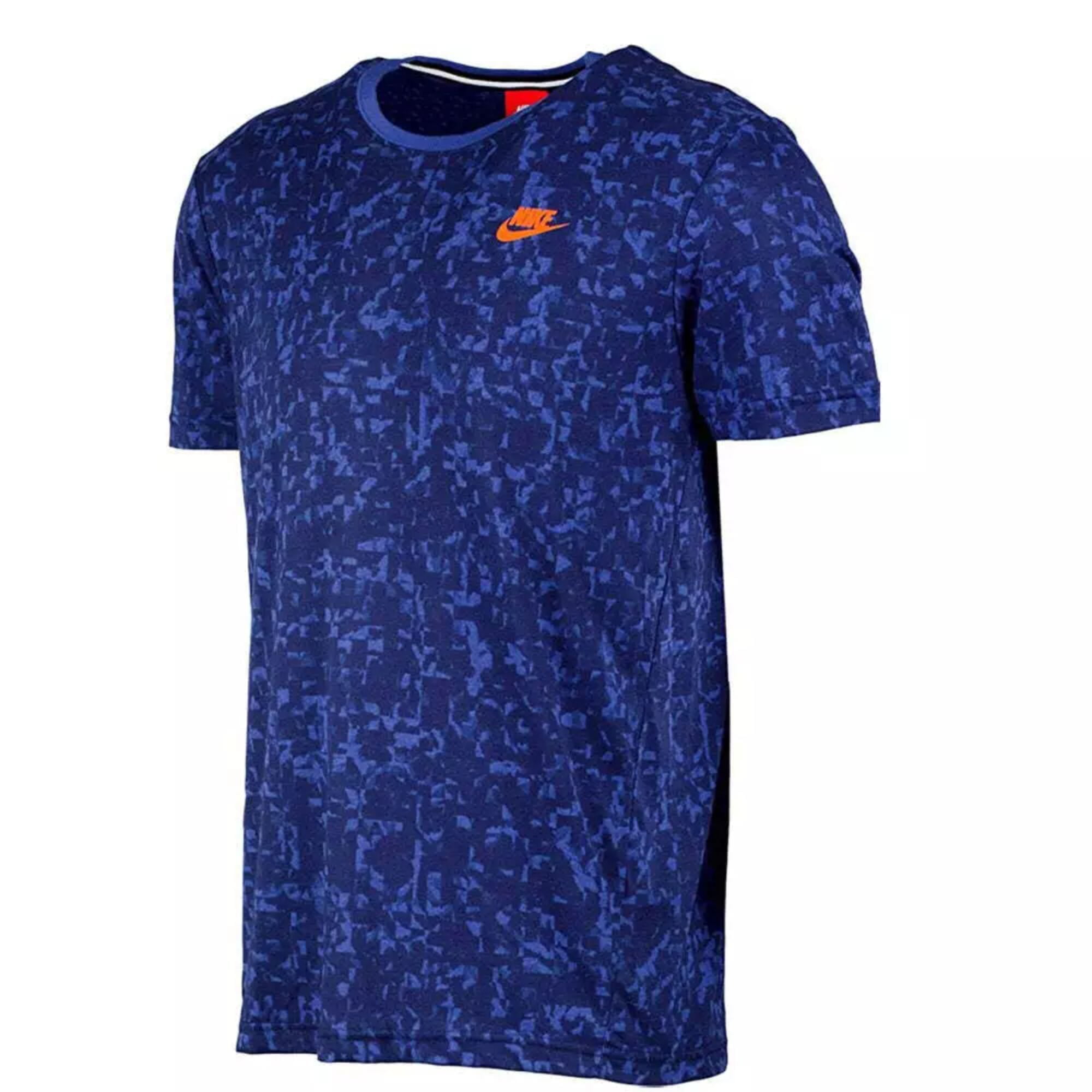 Nike All Over Print T-Shirt Blue 642913-481 Men's Size L - Walmart.com