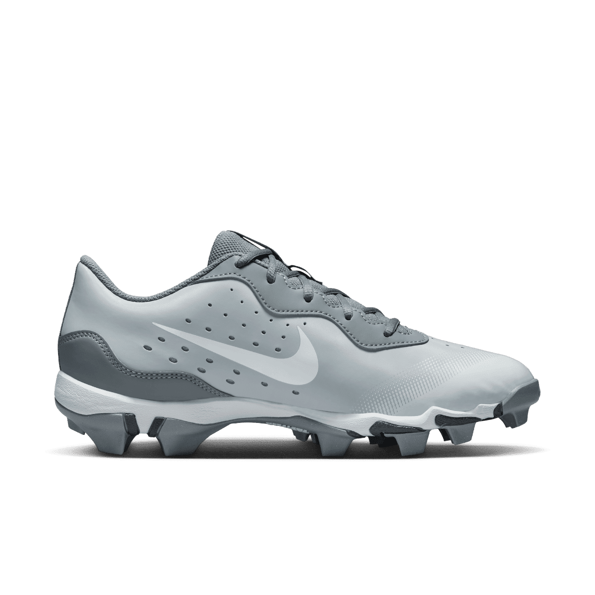 Nike Alpha Huarache Keystone Low Rubber Baseball Cleats Gray | Gray ...