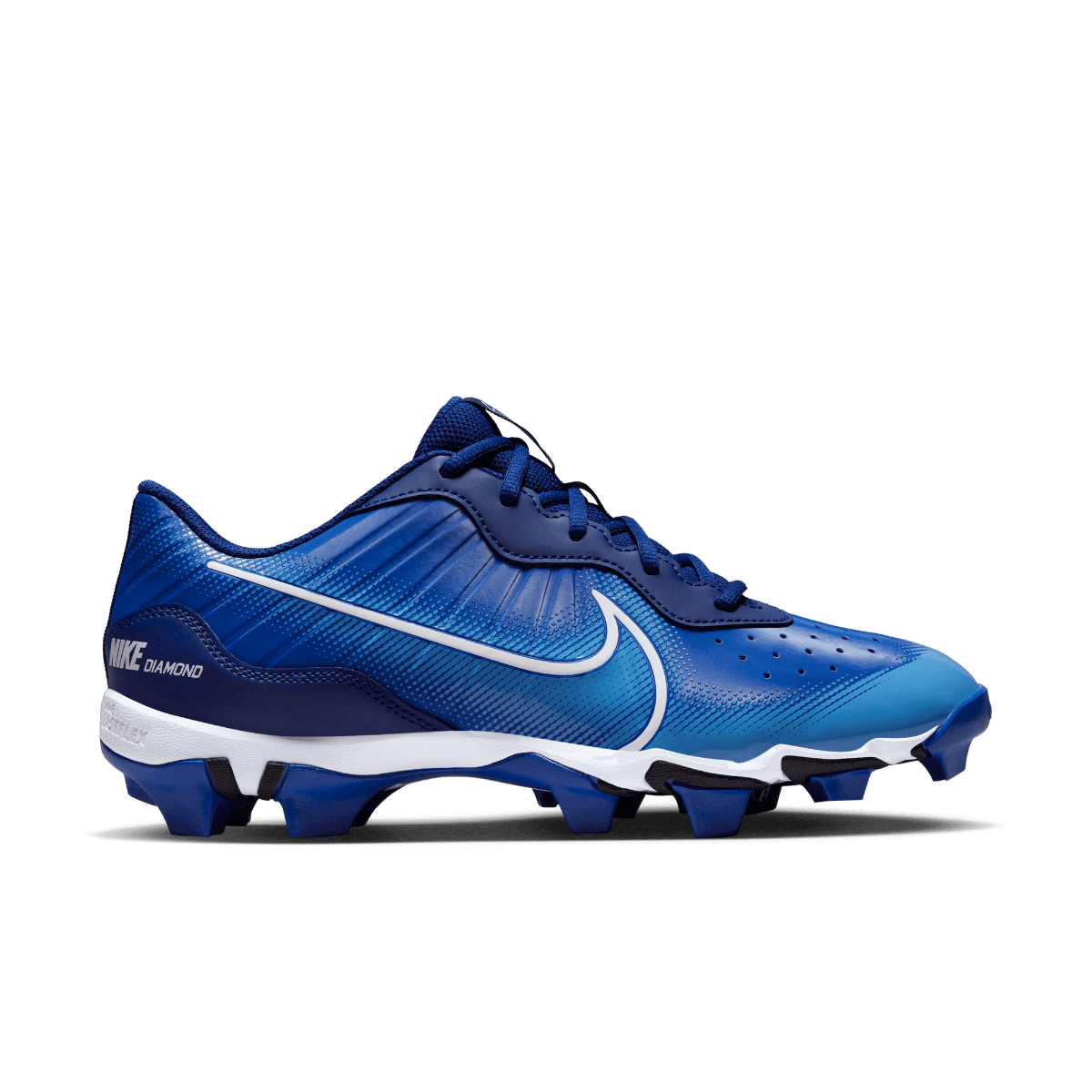 Nike Alpha Huarache Keystone Low Rubber Baseball Cleats Royal | White ...