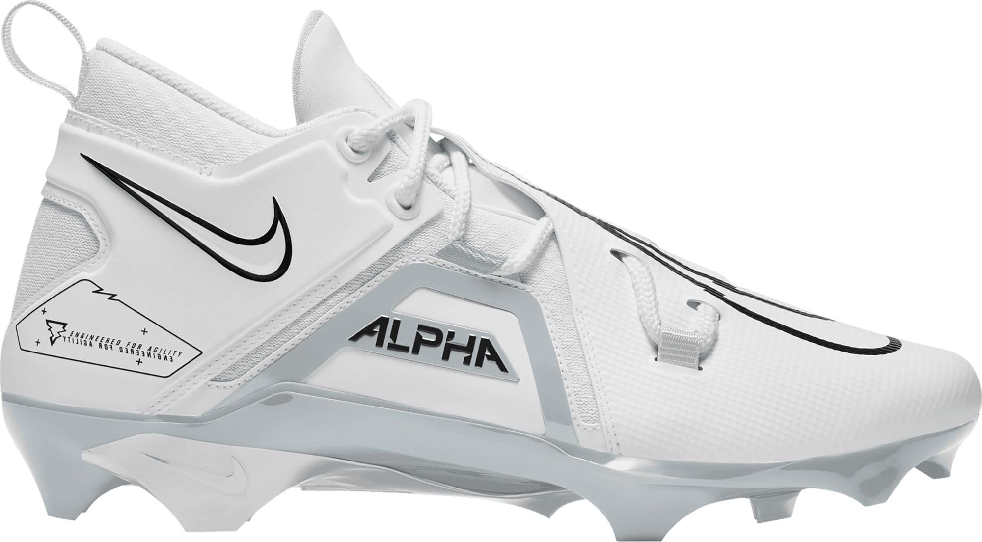 Nike Alpha Menace Pro 3 Men's Football Cleats Color: White/Pure ...