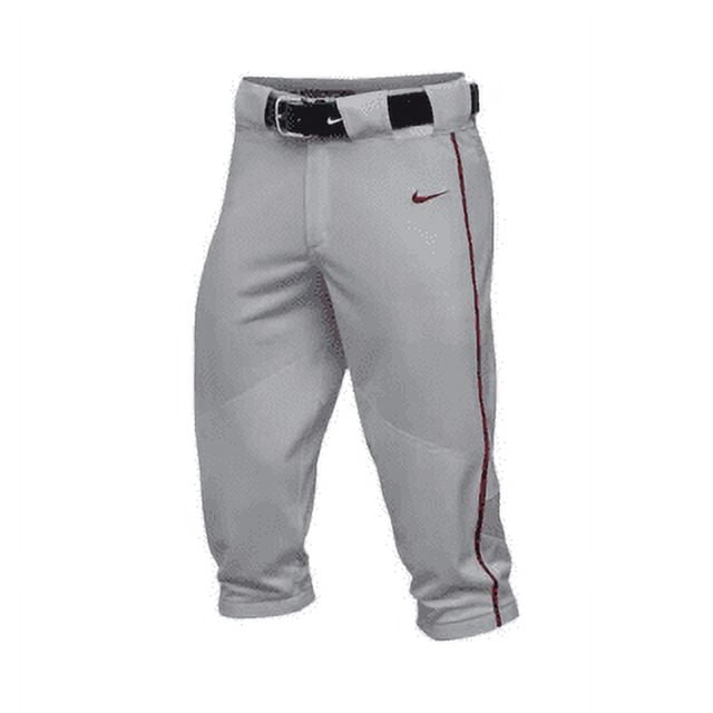 Nike BSBL Knicker Baseball Pants 3 1/4 Gray/Red Youth Size M - Walmart.com