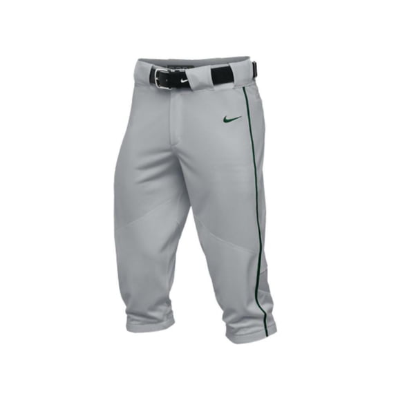 Nike BSBL Knicker Youth Baseball Pants, Size L, Gray/Green, 100% ...