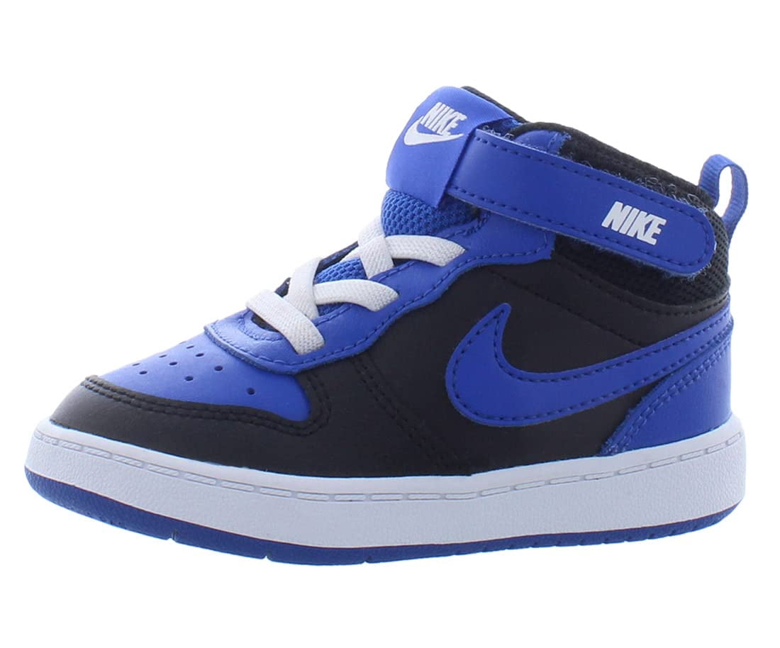 Nike Baby Boy's Court Borough Mid 2 (Infant/Toddler) Black/Game Royal ...