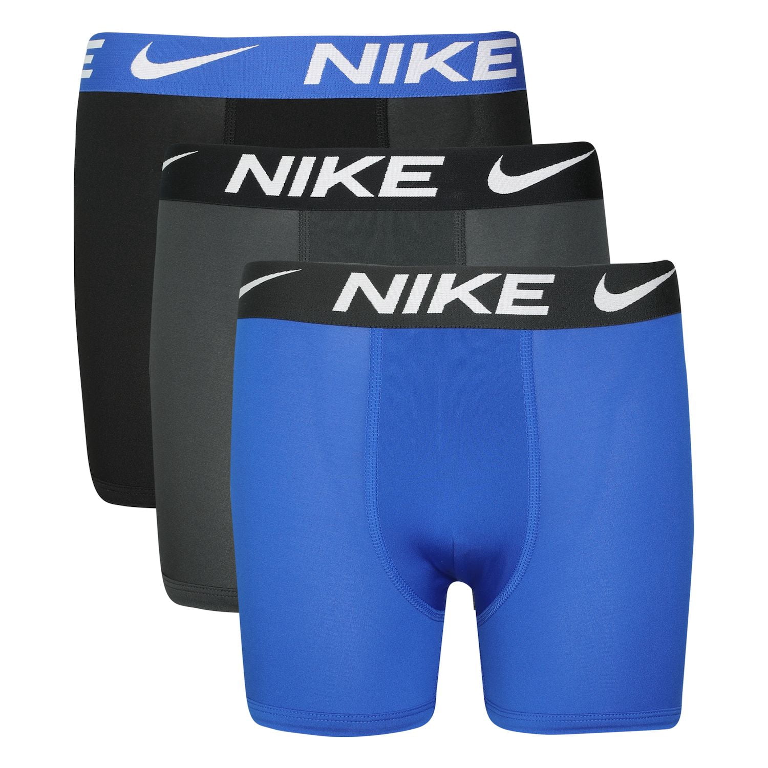 Boys 8-20 Nike Dri-FIT Boxers 3-Pack Color: Royal Black Size: X LARGE ...