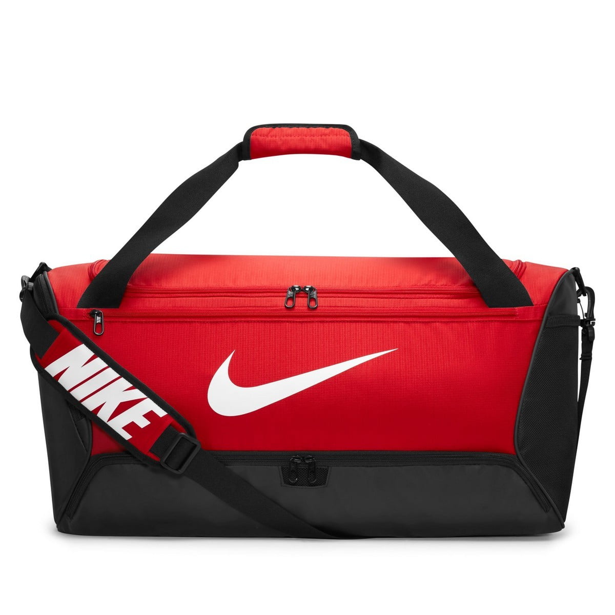 Nike Brasilia 9.5 Duffel Bag, 22.6x13.2x5.3 Inches, Red, for Travel ...