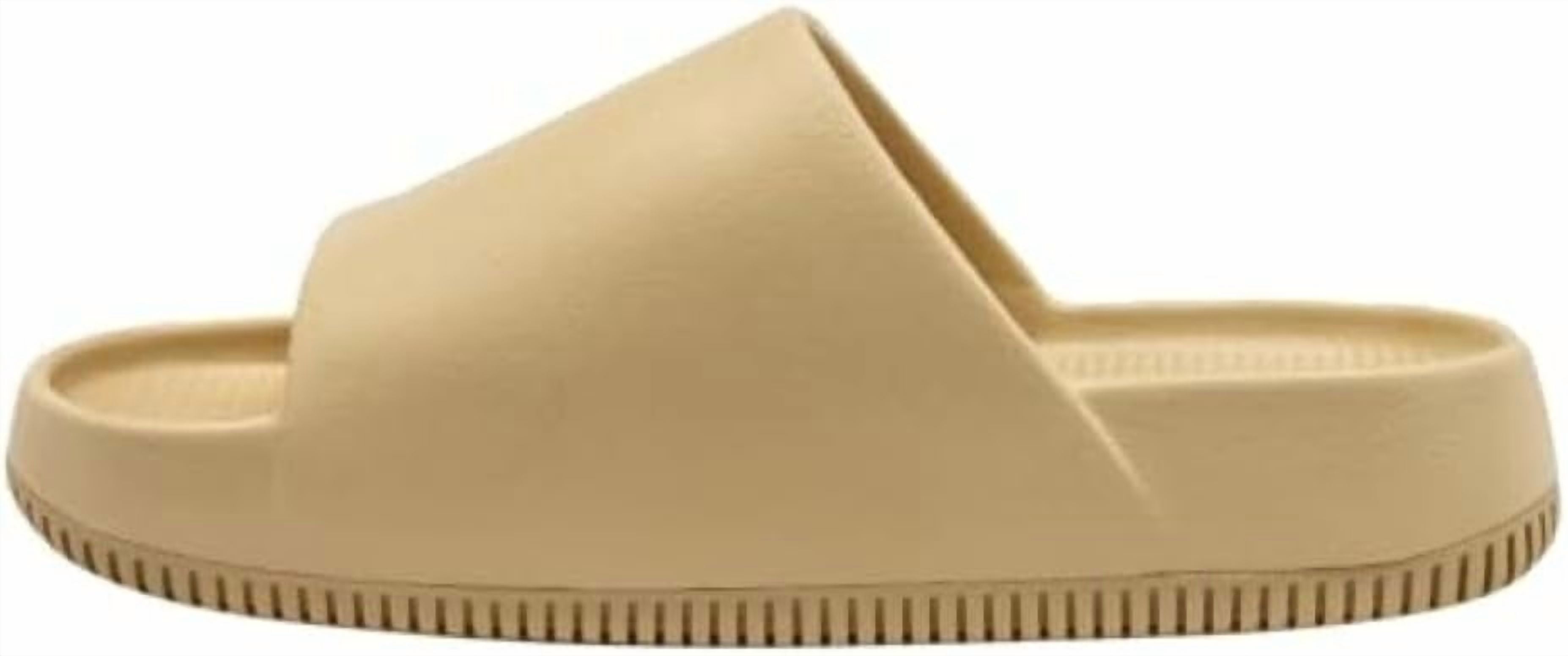 Women's Nike Calm Slide Sesame/Sesame (DX4816 200) - 10 - Walmart.com