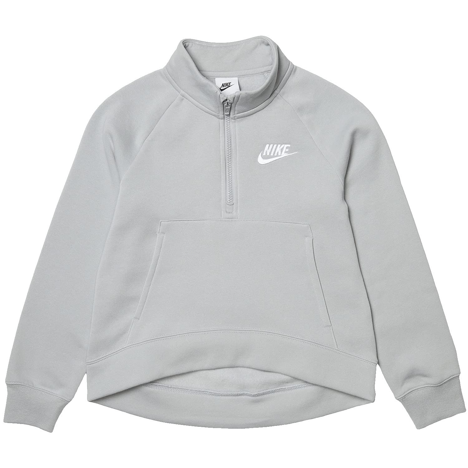 Nike Club Fleece LBR 1/F2 Zip Pullover (Little Kids/FBig Kids) (Girls ...