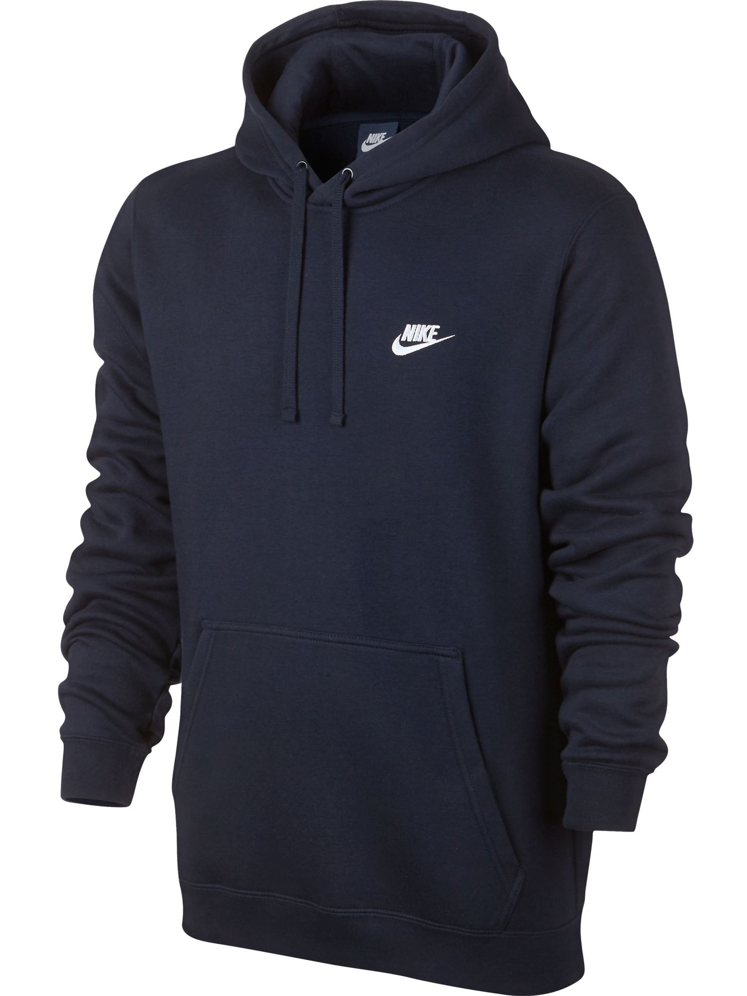 Nike Club Fleece Pullover Longsleeve Men's Hoodie Blue/White 804346-451 ...