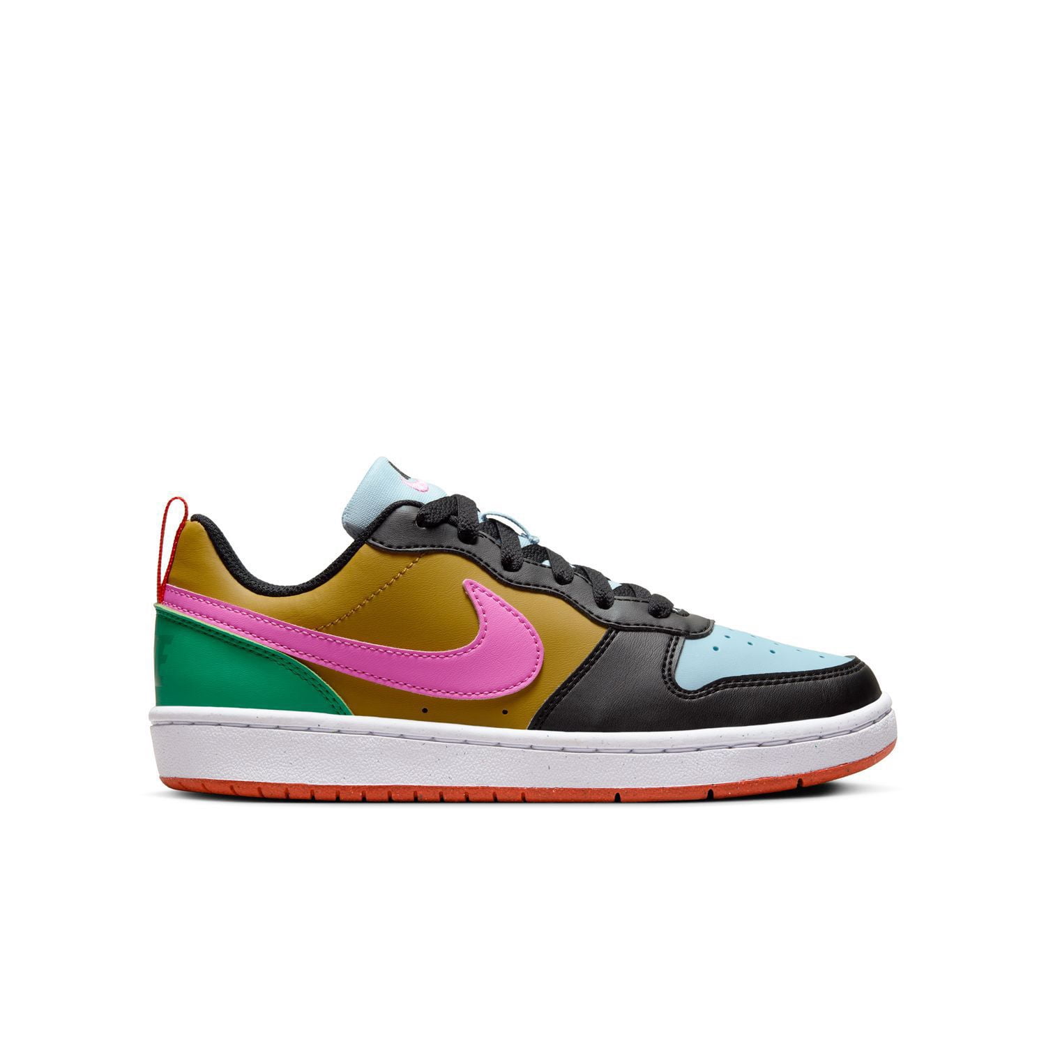 Nike Court Borough Low Recraft Big Kids' Shoes Color: Playful Pink Size ...