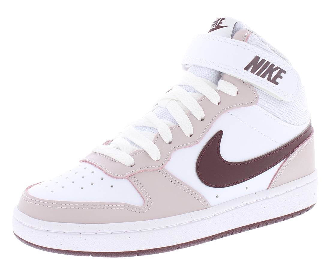 Nike Court Borough Mid 2 Leather GS Girls Shoes Size 3.5, Color: White ...