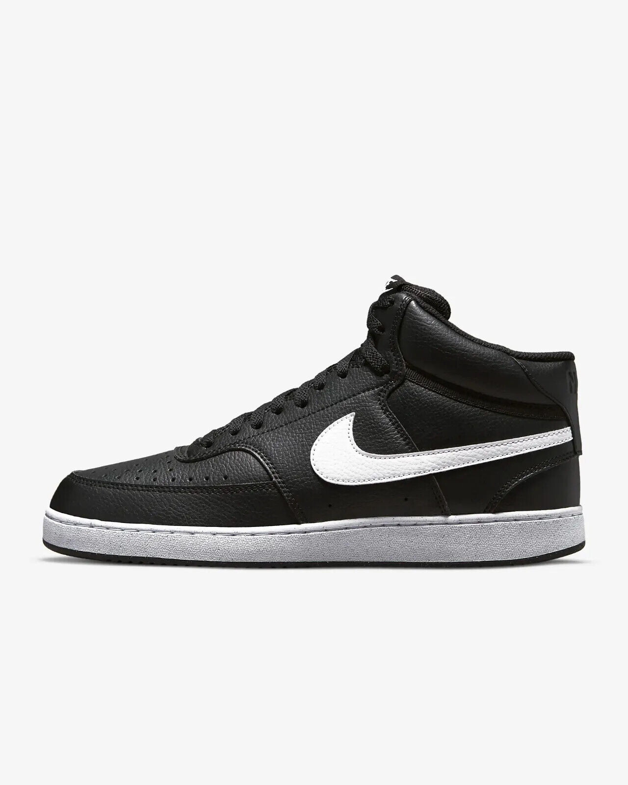 Nike Court Vision Next Nature Men's Mid-Top Shoes Color: Black White ...