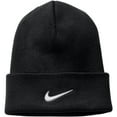 Nike Men's Cuffed Knit Beanie, Black, OS, 100% Acrylic, Warm Winter Hat ...