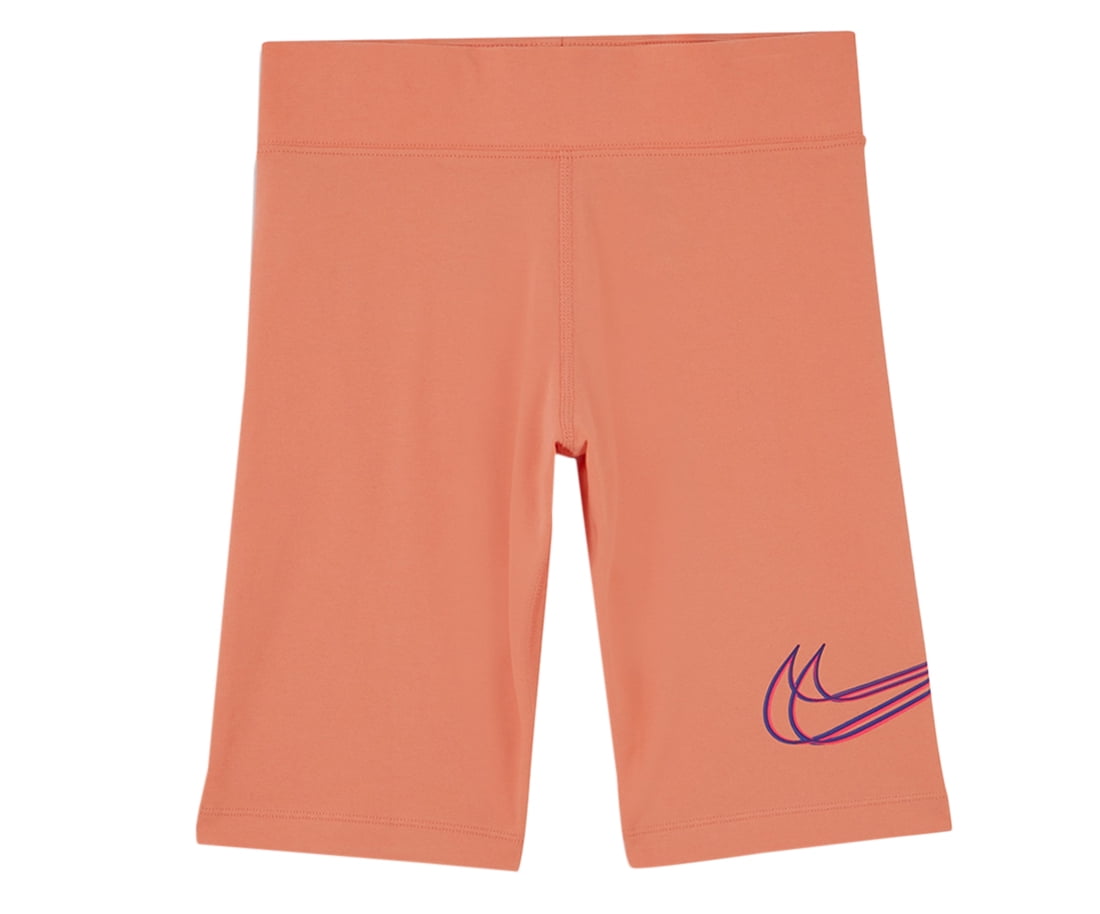 Nike Dance Biker Womens Active Shorts Size S, Color: Orange/Crimson ...