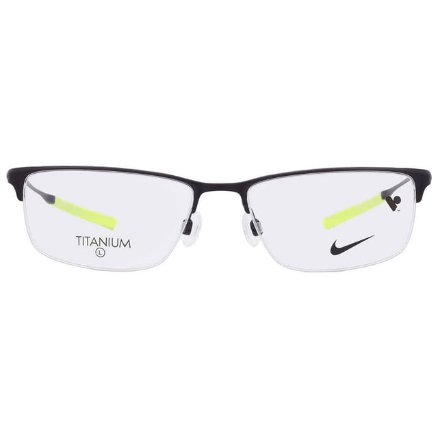 Nike Demo Rectangular Titanium Men's Eyeglasses NIKE 6064 007 56 ...