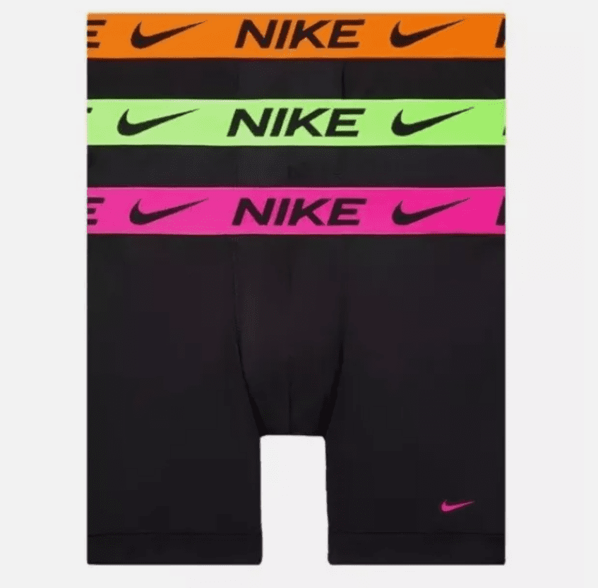 Nike Dri-FIT Essential Micro Boxer Briefs-3PK - Neon - 2XL - Walmart.com