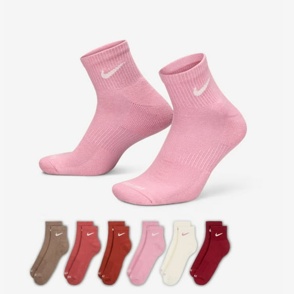 Nike Dri-FIT Everyday Plus Cushioned Mid Training Quarter Ankle Socks ...