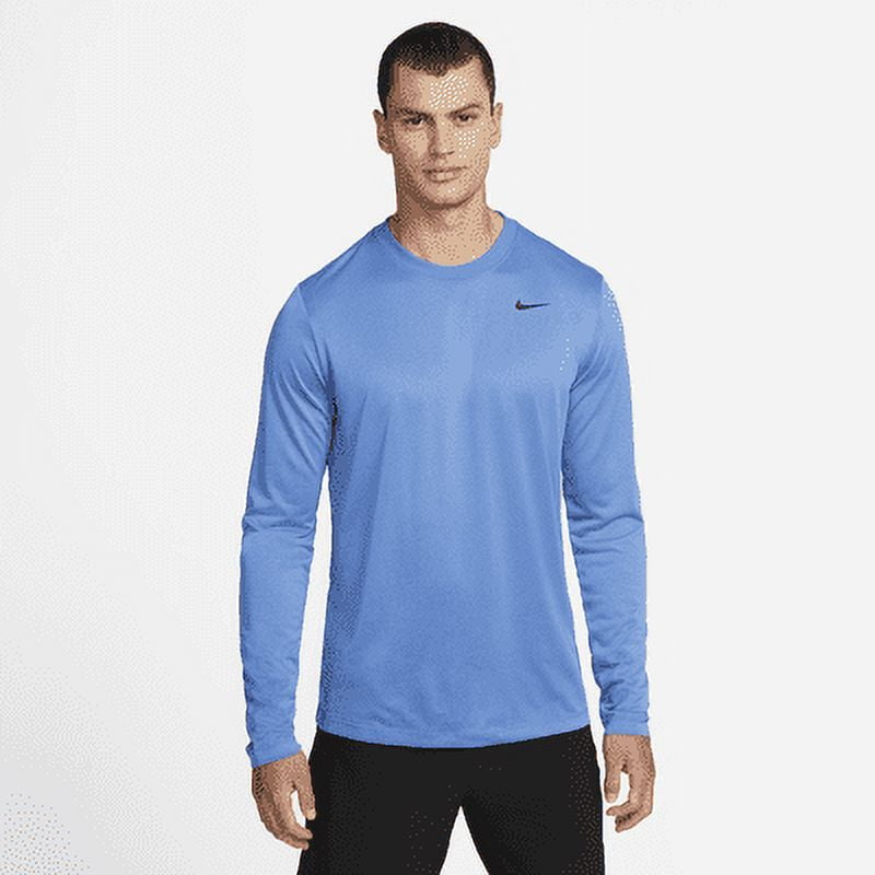 Nike Dri-FIT Legend Men's Long-Sleeve Fitness Top Color: Game Royal ...