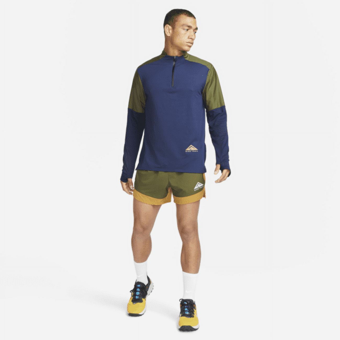 Nike Dri-FIT Trail Element Men's Half-Zip Trail Running Top - Blue ...