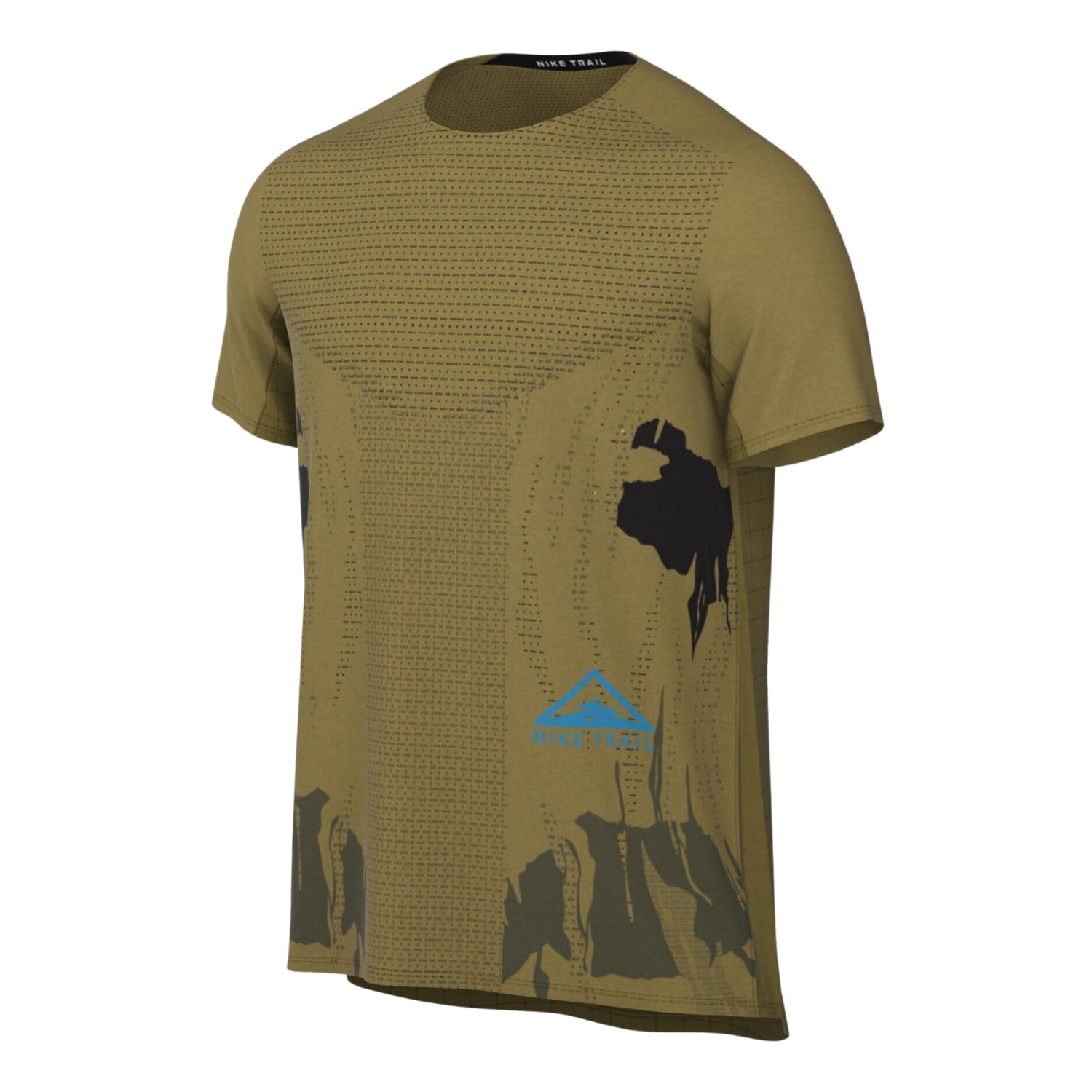 Nike Dri-fit Rise 365 Men's Short-sleeve Trail Running Top Mens Style ...