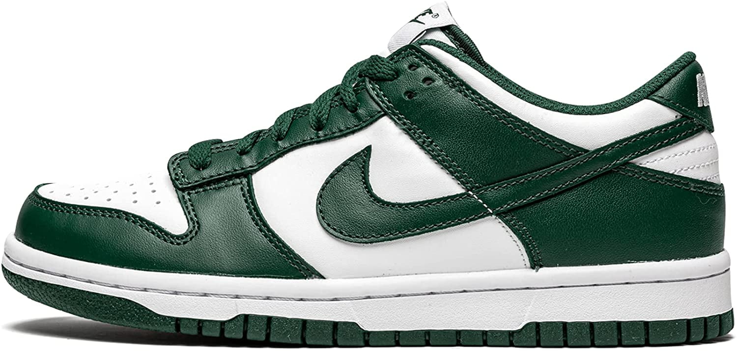 Nike Dunk Low Retro Michigan State Grade School GS CW1590-102 - Walmart.com
