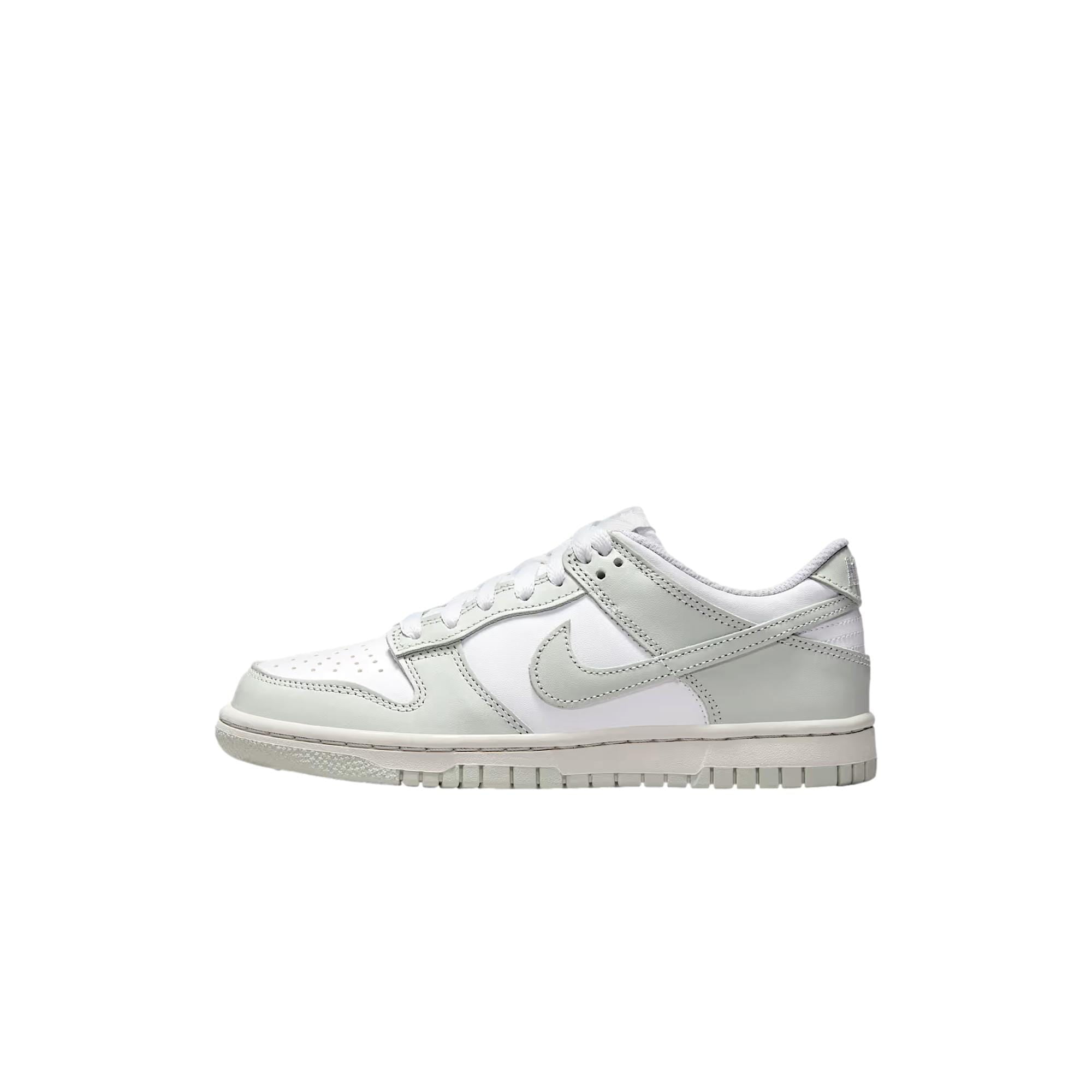 Big Kid's Nike Dunk Low White/Light Silver-Photon Dust (FB9109 124) - 7 ...