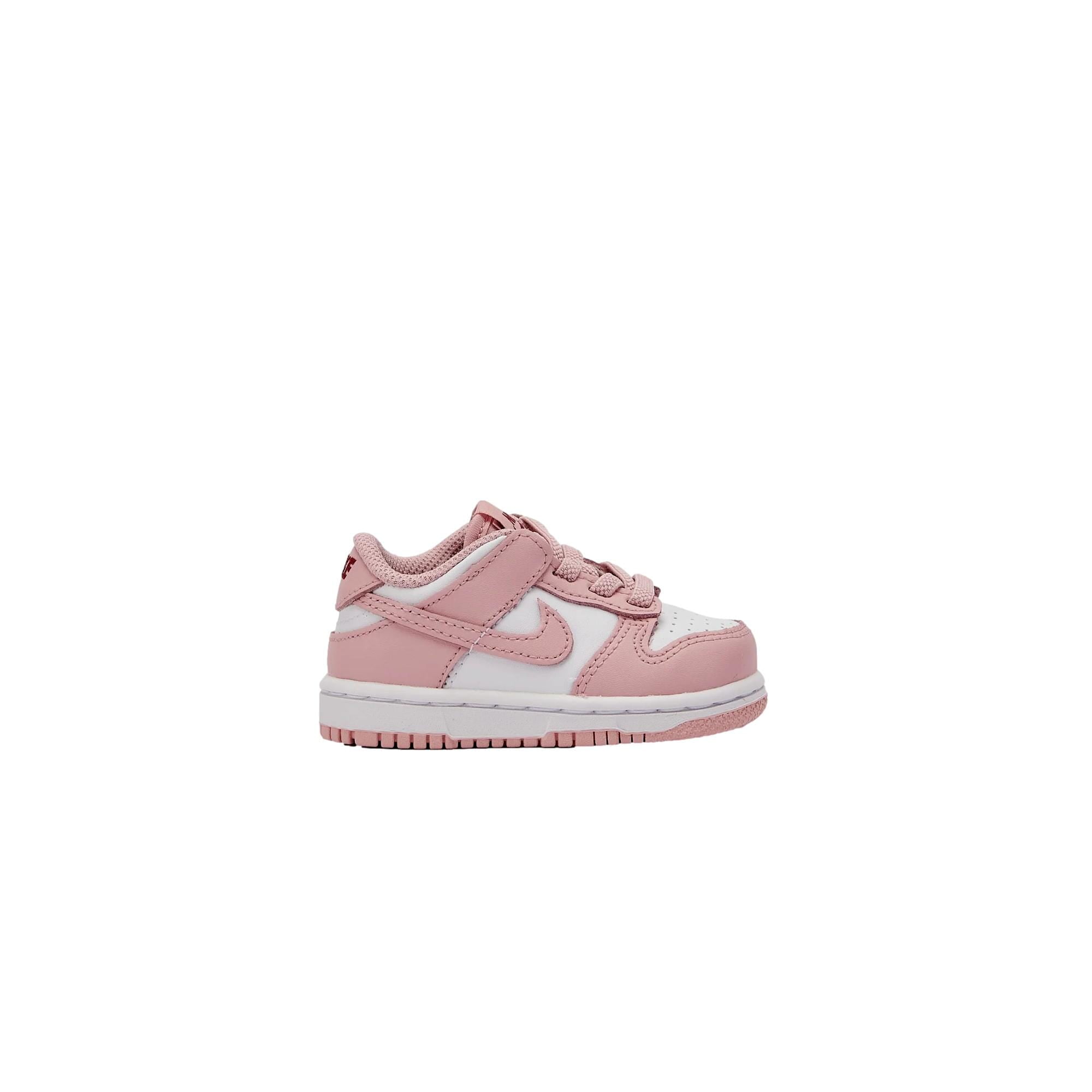 Toddler's Nike Dunk Low White/Pink Glaze-Pomegrante (HV0929 100) - 10 ...