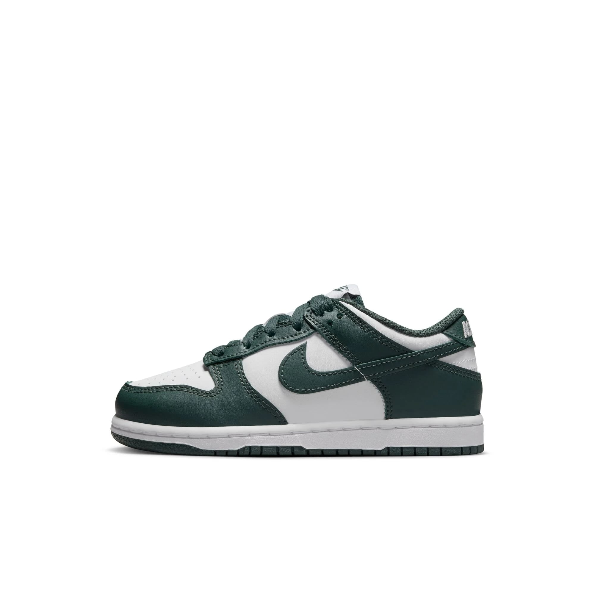 Nike Dunk Low White/Vintage Green-White FB9108-120 Pre-School Size 1 ...