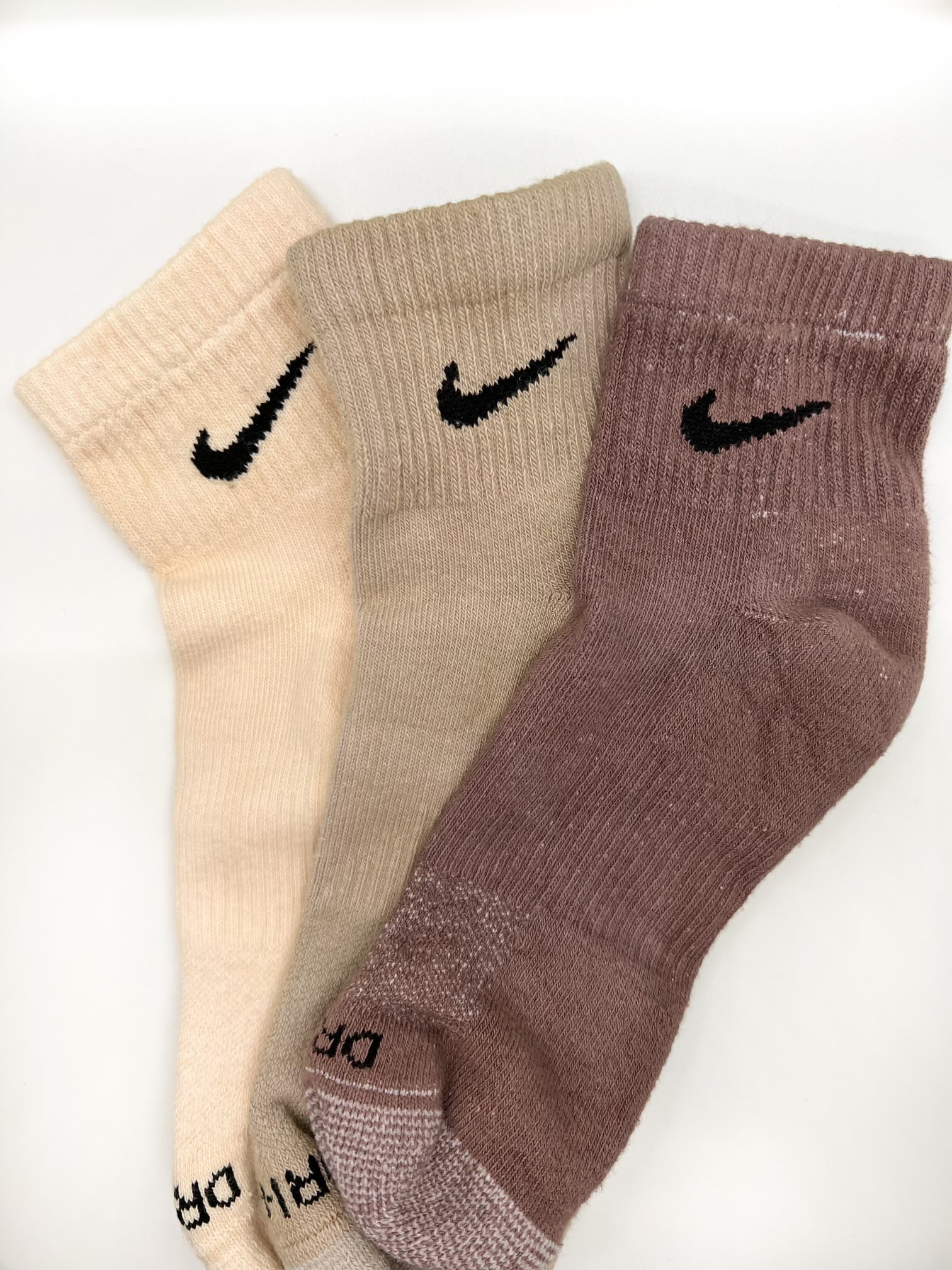 Nike Earth Tones Ankle Socks Dri Fit, Unisex, 3 - Pack - Walmart.com