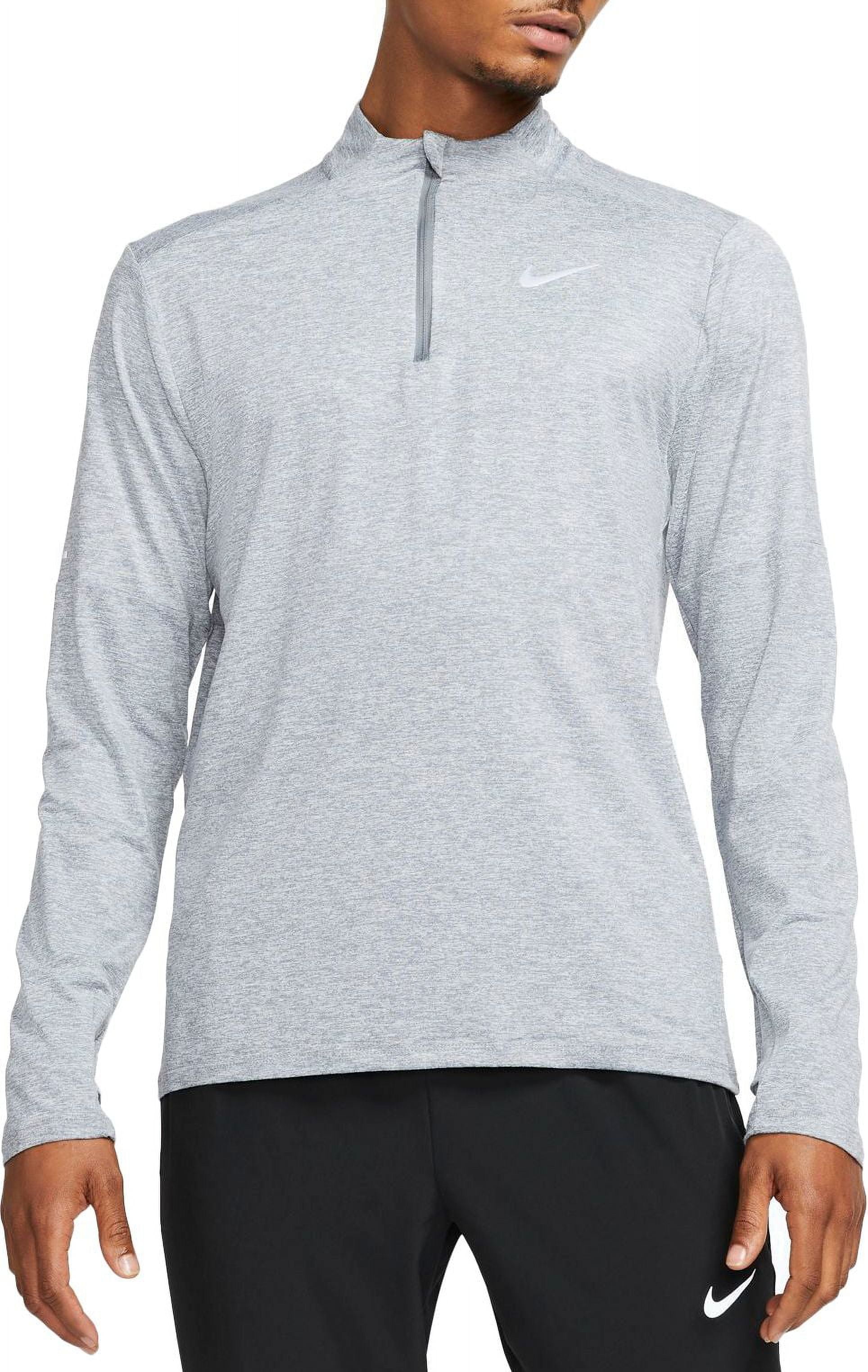 Nike Element Men's Dri-FIT 1/2-Zip Running Top Color: Smoke Grey/Grey ...