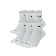 Nike Unisex Dri-Fit Cushioned Crew Training Socks, Large, 6 Pair, White for Women - Walmart.com