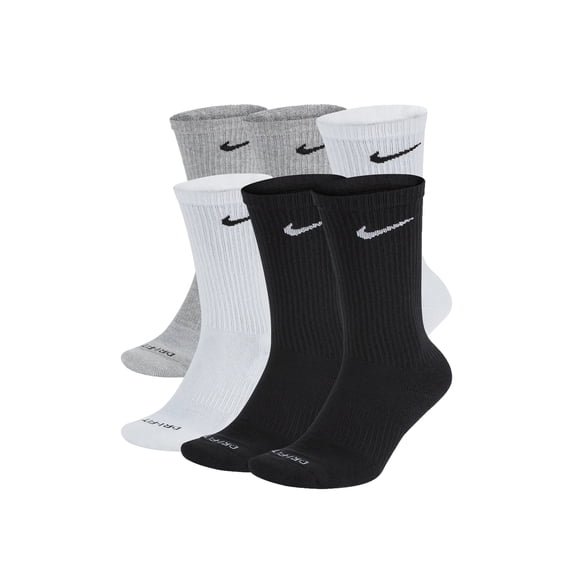 Nike Everyday Plus Cushion Crew Socks - 6 Pair Pack Medium - Walmart.com