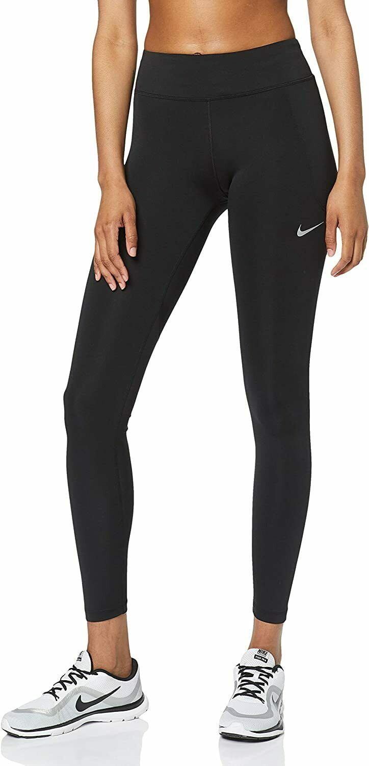 Nike Fast Tights Black/Reflective Silver - Walmart.com