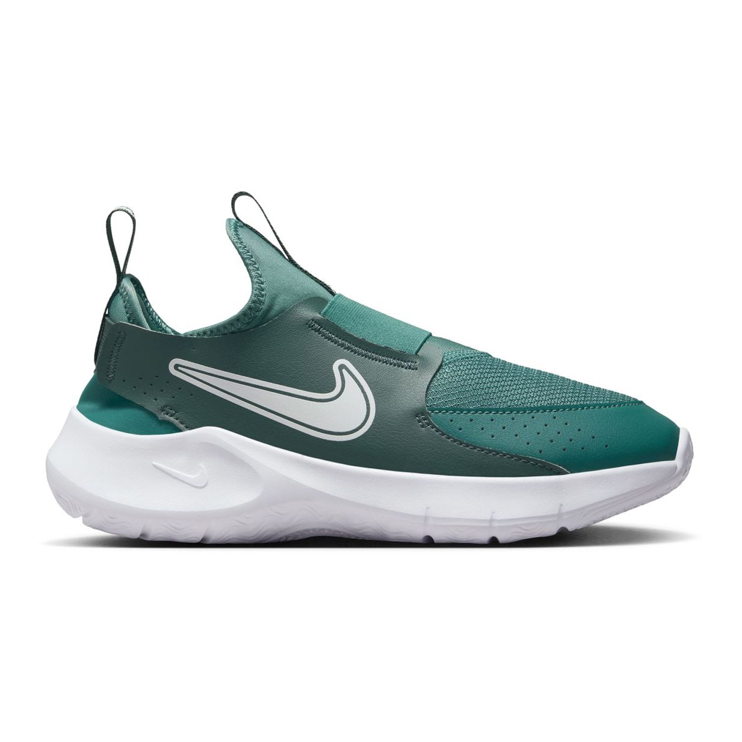 Nike Flex Runner 3 Kids' Road Running Shoes Color: White Vintage Green ...