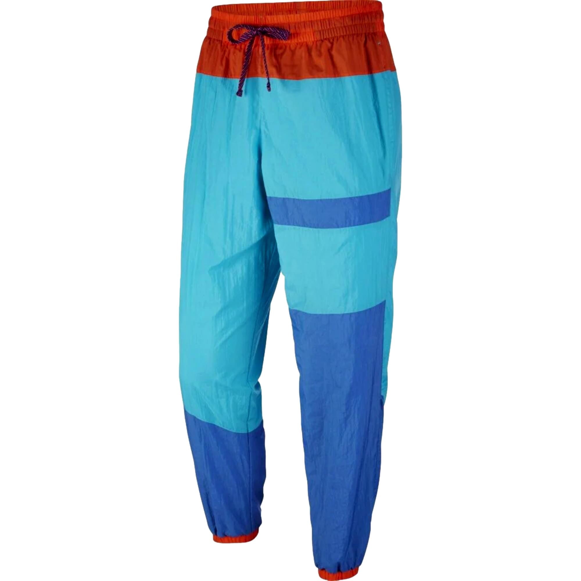 Nike Flight Basketball Pants Blue / Orange CN8512-359 Men's Size L ...