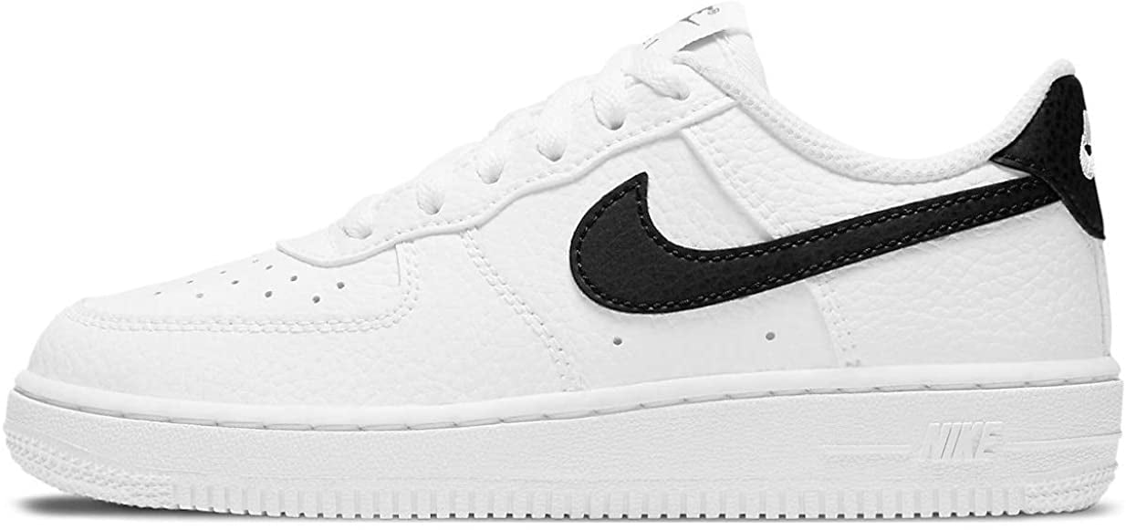 Nike Force 1 Little Kids Cz1685-100 Size 12 White/Black - Walmart.com