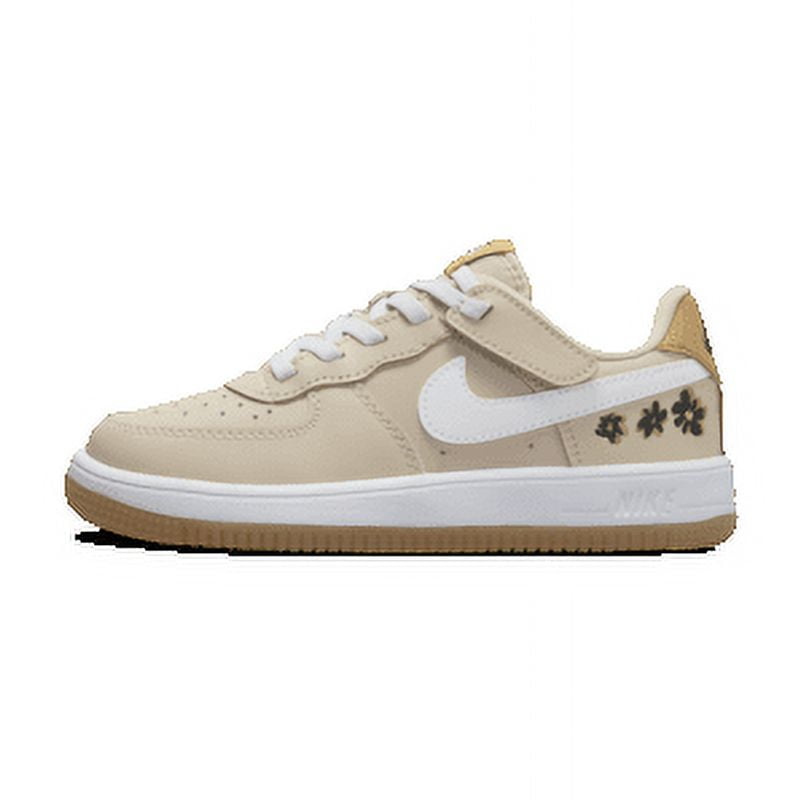 Little Kid's Nike Force 1 Low Easyon SE Sndrft/Wht-Twn-Blk (FZ1602 100 ...