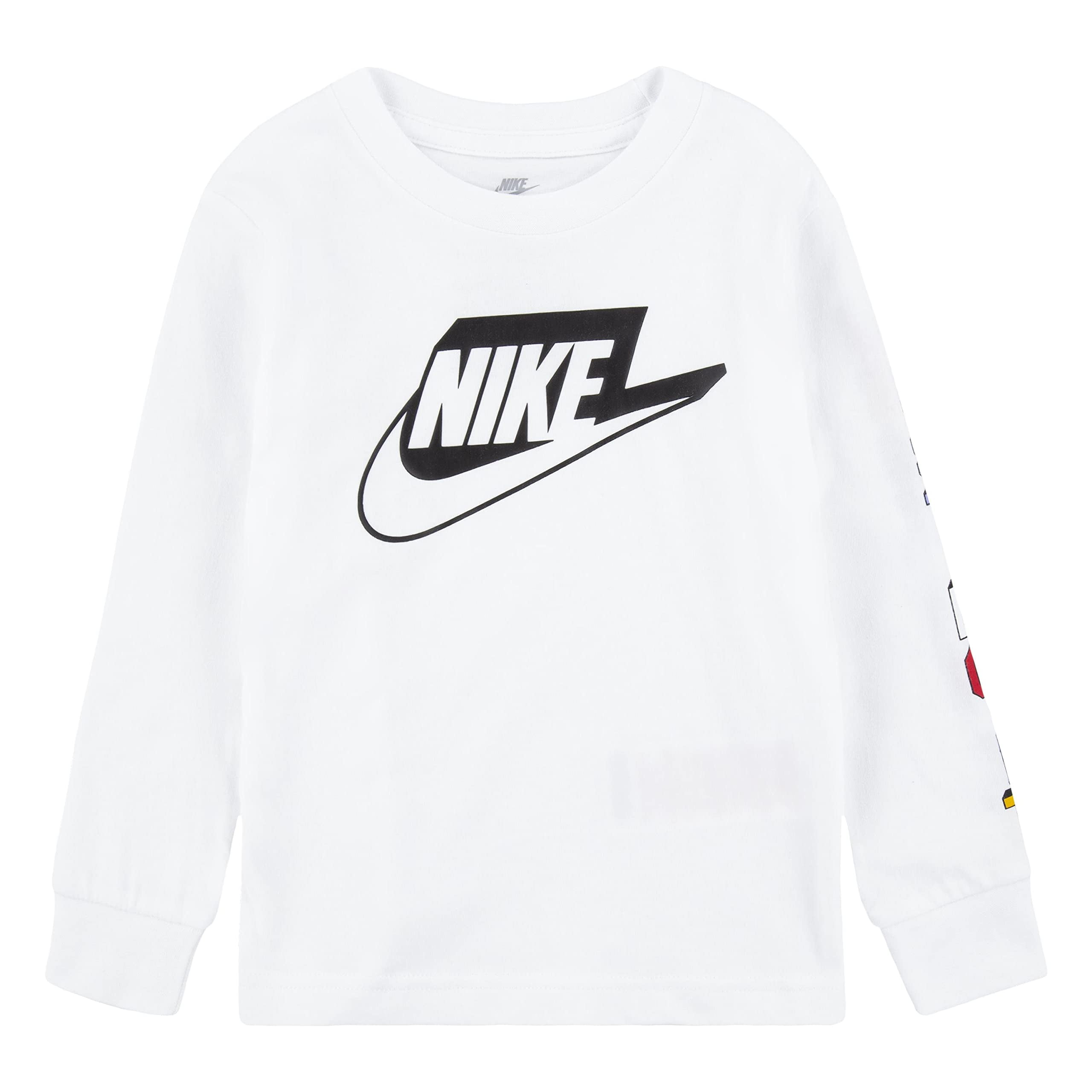 Nike Futura Just Do It Club Fleece Tee (Toddler) (Boys, White, 4 Toddler) - Walmart.com